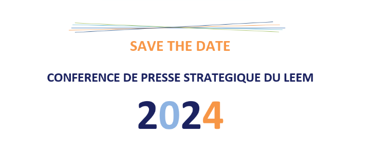 Save The Date : conférence de presse stratégique du Leem 2024 | Leem